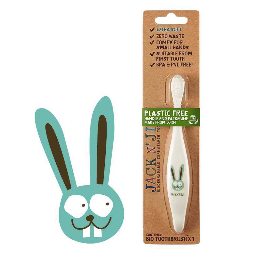 Jack N' Jill Biodegradable Toothbrush - BUNNY | Oral Health Guru
