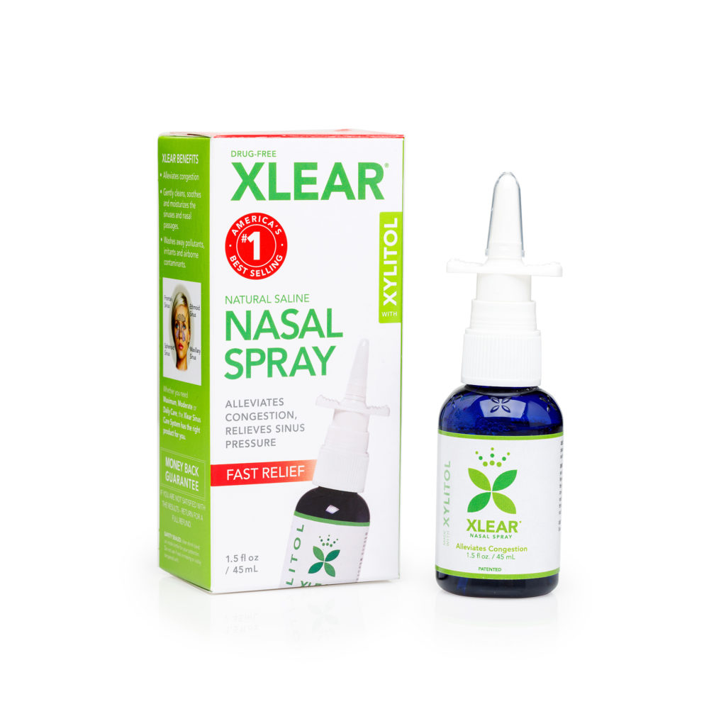 XLEAR Natural Saline Nasal Spray with xylitol, 1.5 oz bottle - Oral ...