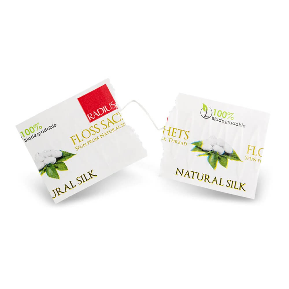 RADIUS Natural Silk Dental Floss (4 Pack) | 100% Biodegradable