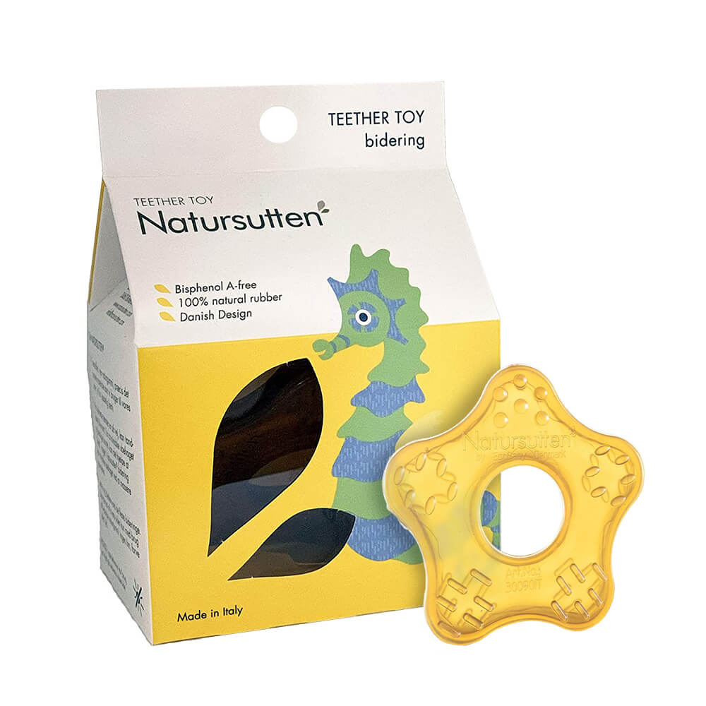 Natursutten Natural Rubber Starfish Teether Toy | Oral Health Guru