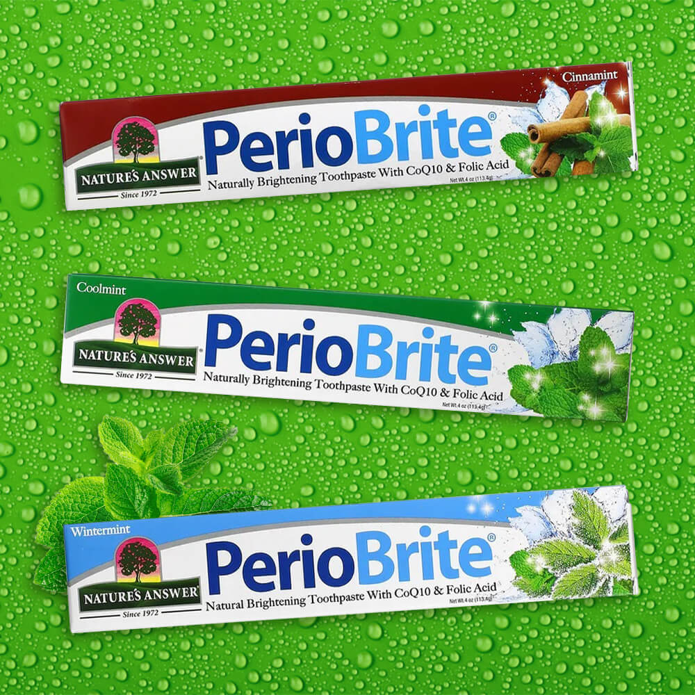 Nature's Answer PerioBrite Toothpaste | Cinnamint, Coolmint & Wintermint