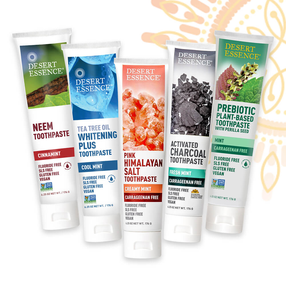 Desert Essence Toothpaste in 5 Choices | Fluoride-Free & Gluten-Free