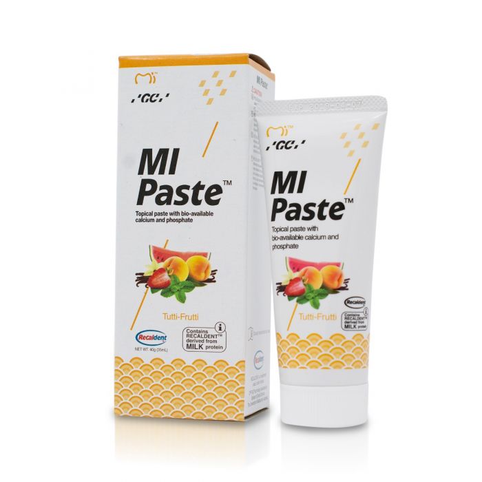 MI Paste toothpaste, 40g tube, Tutti-Frutti flavor | Oral Health Guru