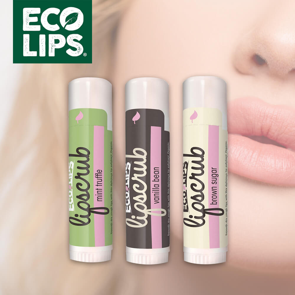 Eco Lips Lip Scrub Sticks (2-Pack) 6 Varieties | Oral Health Guru