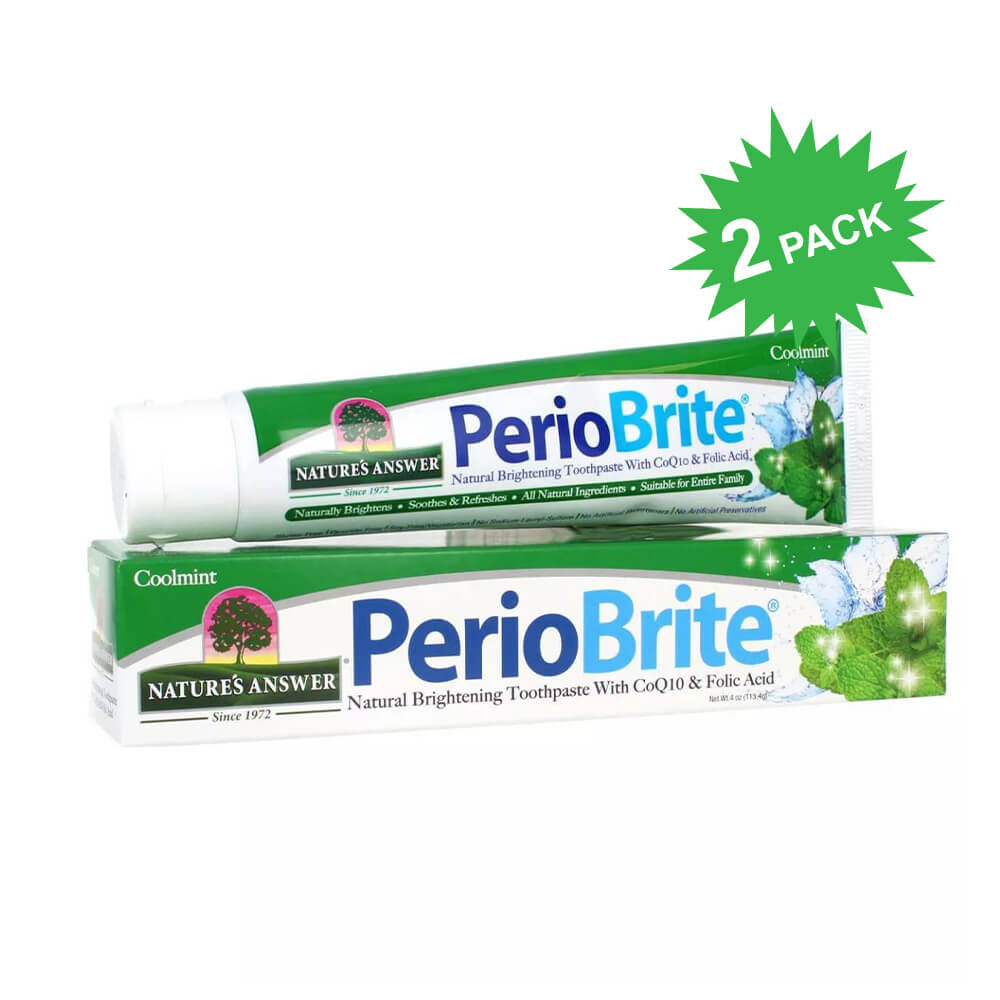 Nature's Answer PerioBrite Toothpaste, 4 oz tubes, Cool Mint, choose ...