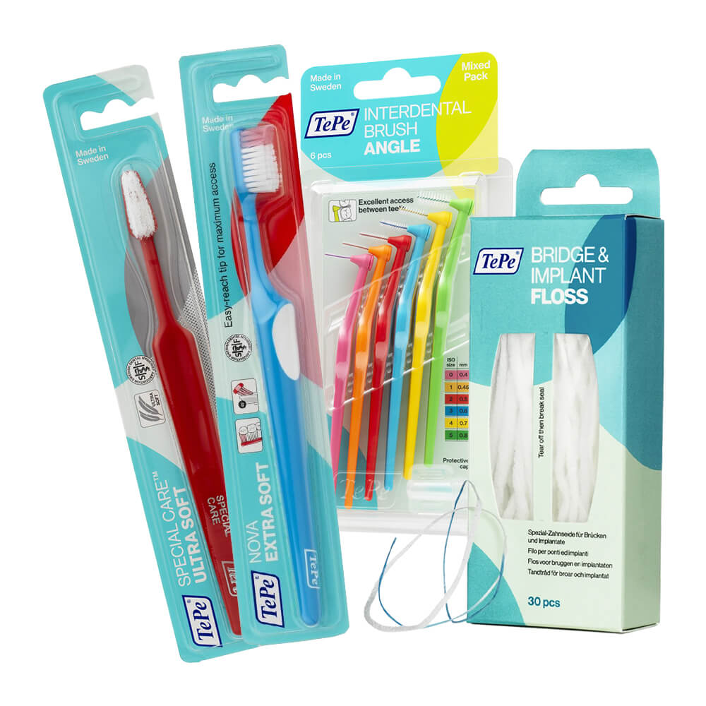 TePe Post-Surgery Care (Toothbrush and Floss) Bundle