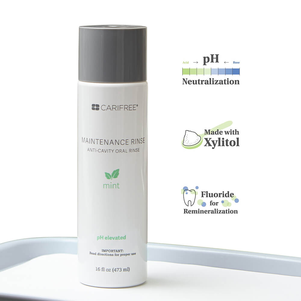 CariFree Twice Daily Dry Mouth Maintenance Rinse (Mint) 2 Pack