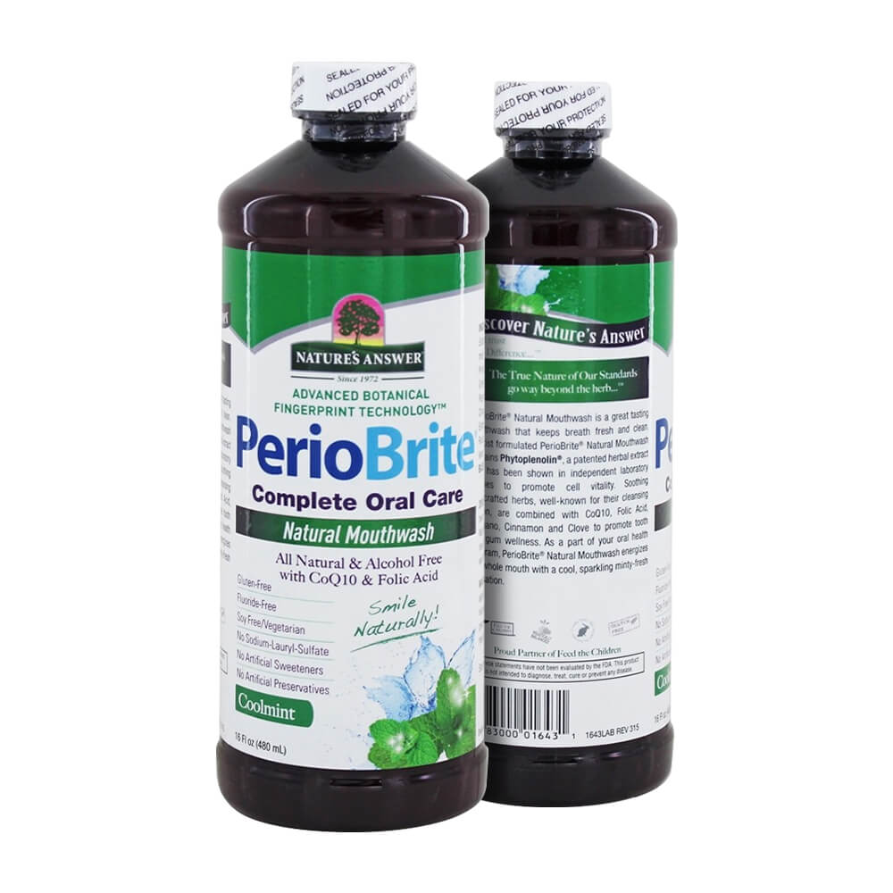Nature's Answer PerioBrite Mouthwash Coolmint Flavor 16oz