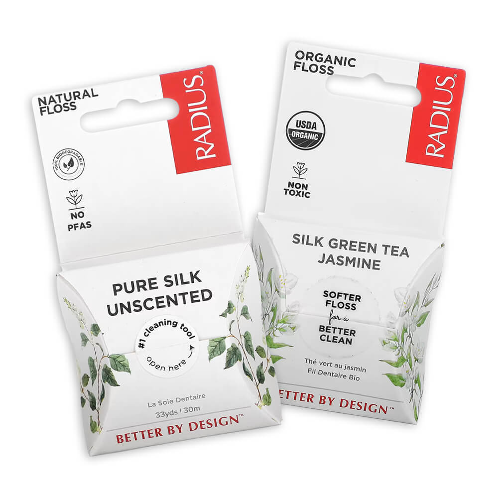 RADIUS USDA Organic Floss | Available in 2 Flavors (33 yards)
